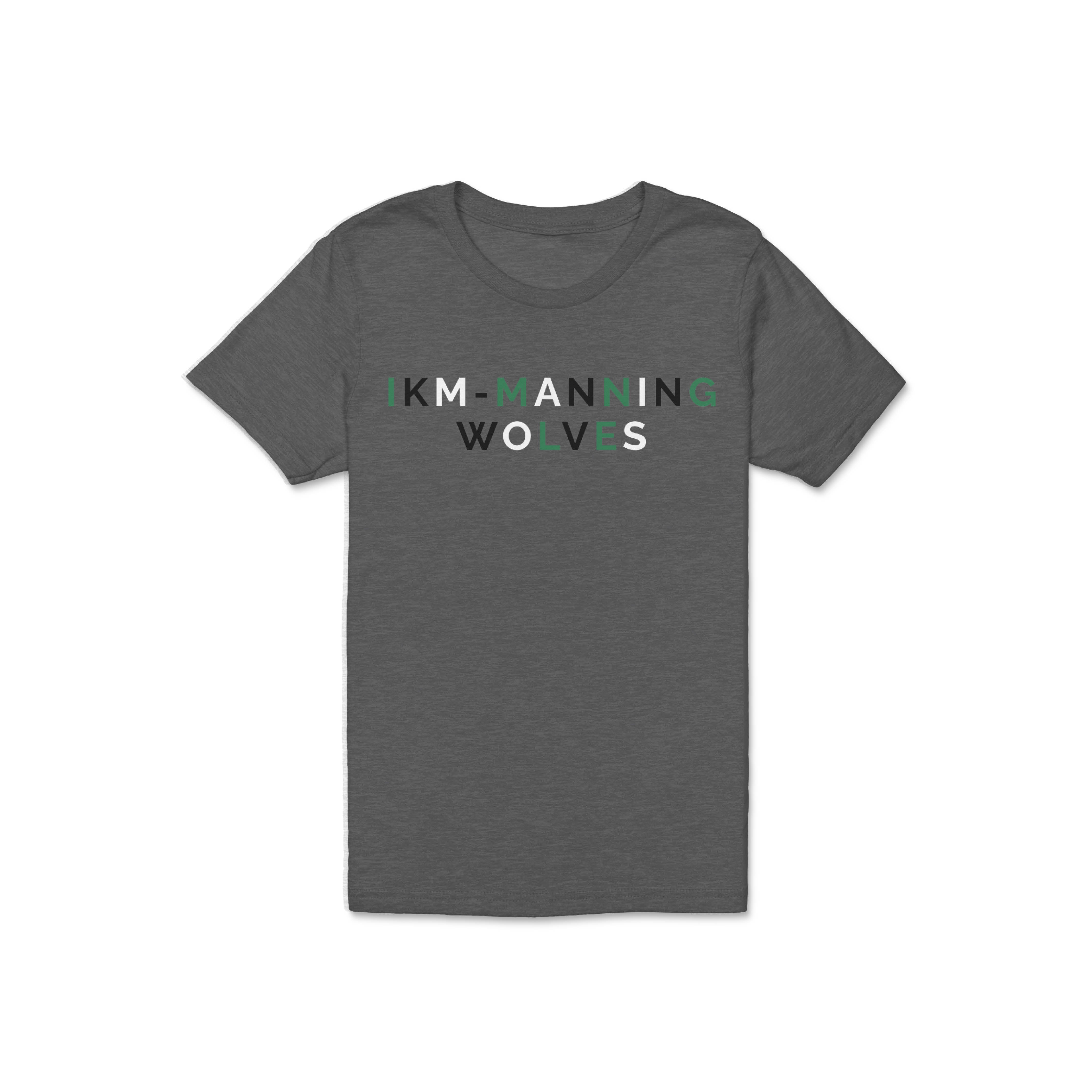 Toddler & Youth - IKM-Manning Wolves Tri-Color Letter Tee – The ...