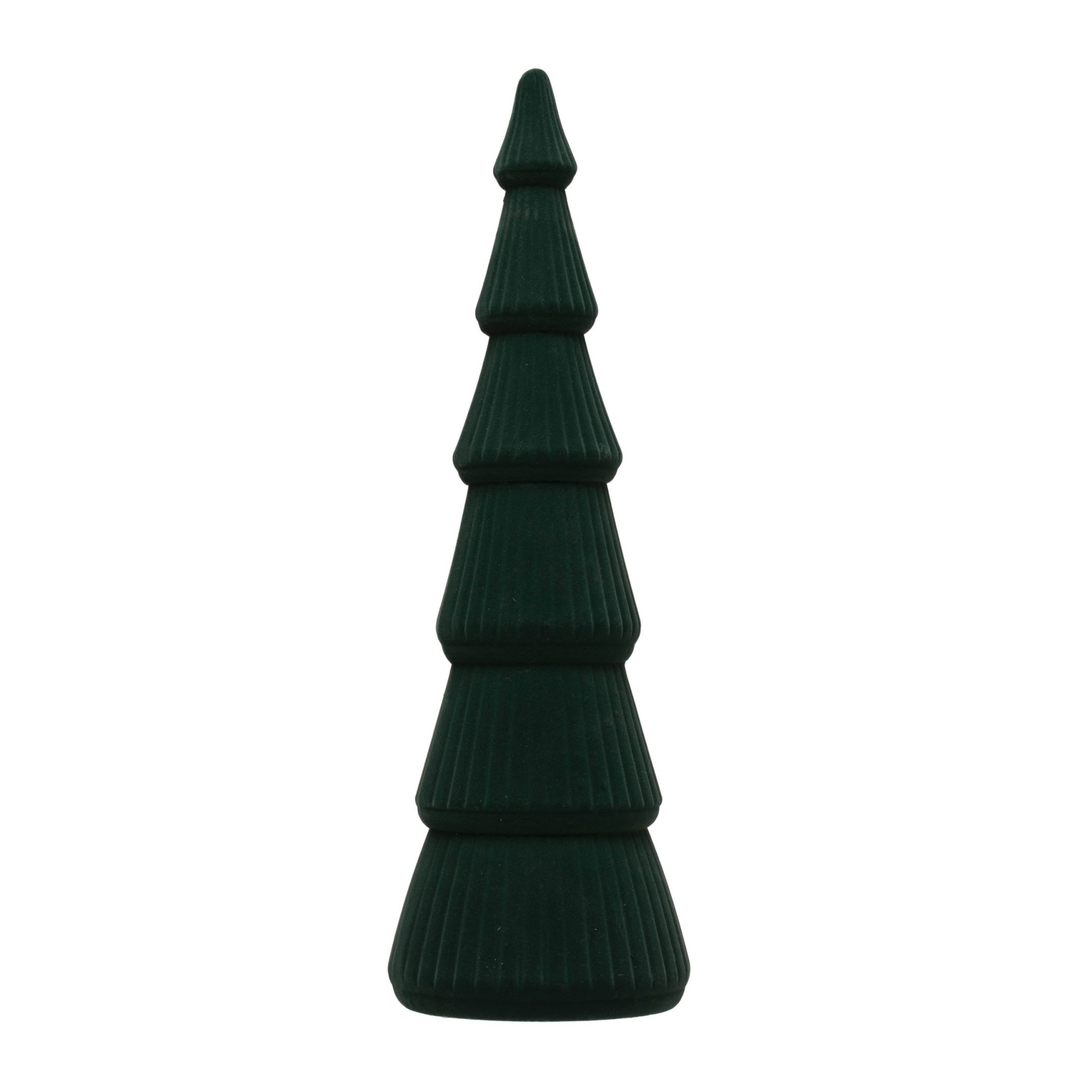 Textured Tree with Flocking: Dark Green – The Anchored Collective